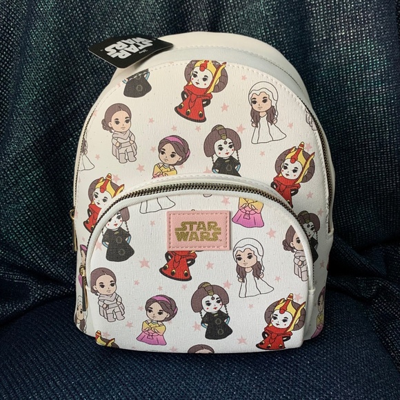 Disney | Bags | Star Wars Chibi Padme Outfits Allover Print Mini ...